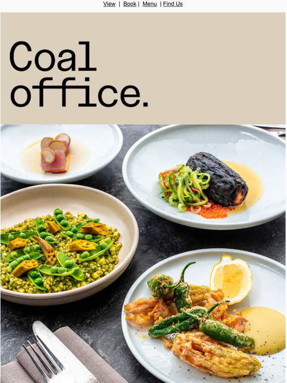 Coal Office: Introducing The Coal Office Summer Menu | Milled
