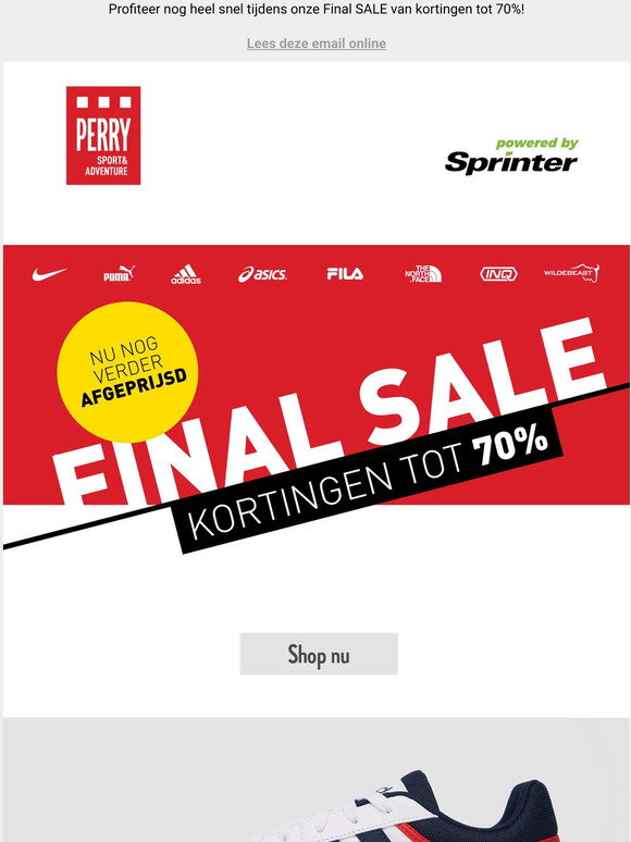 Perry Sport: Onze Final SALE is gestart! Profiteer nog snel! ⌚ | Milled