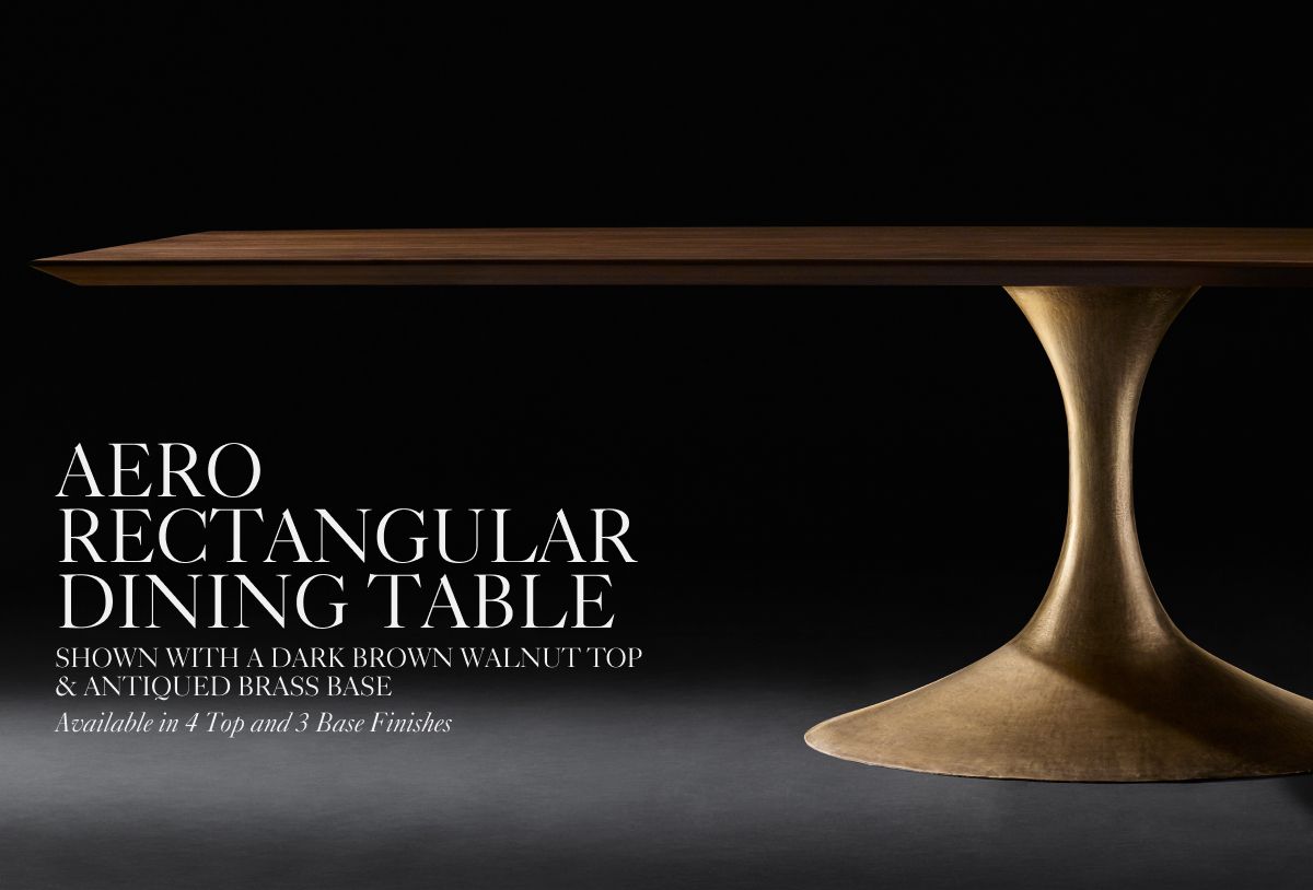 Restoration Hardware: The Aero Table Collection. An Iconic Silhouette ...