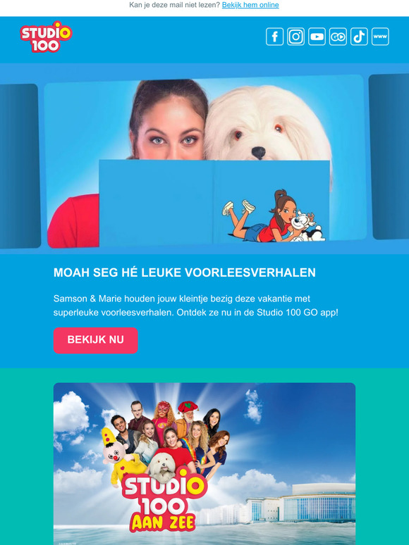 Studio 100: Samson & Marie lezen hun leukste avonturen voor! 📚 | Milled