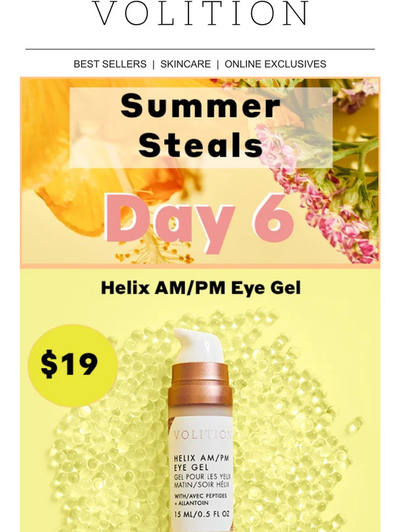 Volition Beauty: Day 6: Helix AM/PM Eye Gel ☀️ 🌙 | Milled