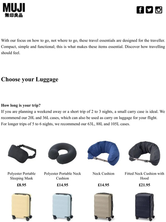MUJI: Travel with MUJI | Milled