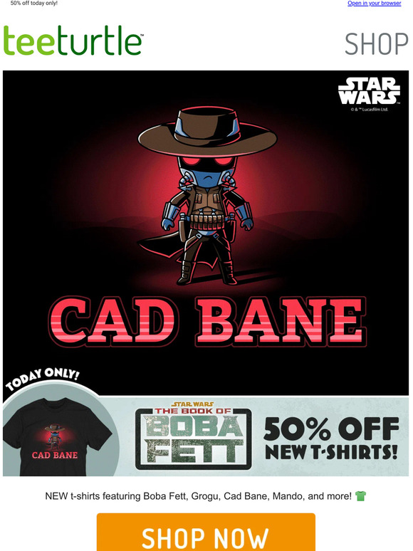 TeeTurtle: NEW The Book of Boba Fett t-shirts! 📺 | Milled