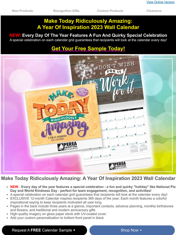 Positive Promotions: Request A Make Today Ridiculously Amazing: A Year ... Positive Promotions: Request A Make Today Ridiculously Amazing: A Year ...