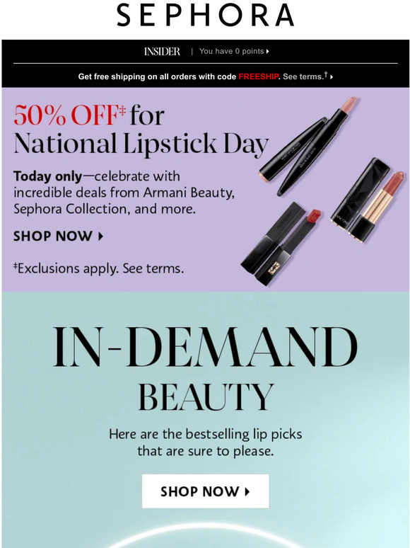 Sephora Email Newsletters: Shop Sales, Discounts, and Coupon Codes