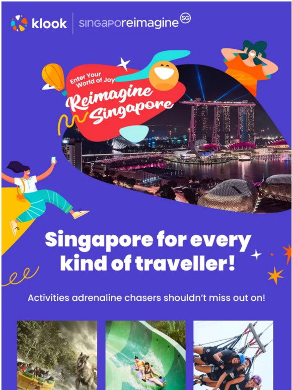 Klook: Sunny Singapore for every kind of traveller! ☀️🇸🇬 We've lined up ...