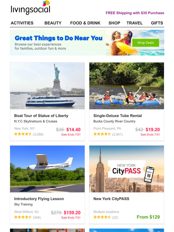 LivingSocial: Good stuff inside: Fun Activities To Do with Your Faves ...