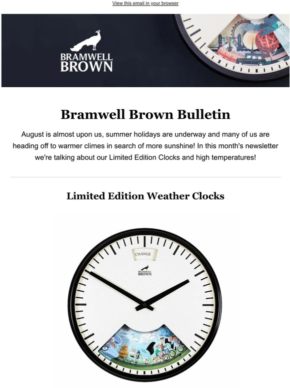 Bramwell Brown: Limited Edition Clocks and High Temperatures! | Milled