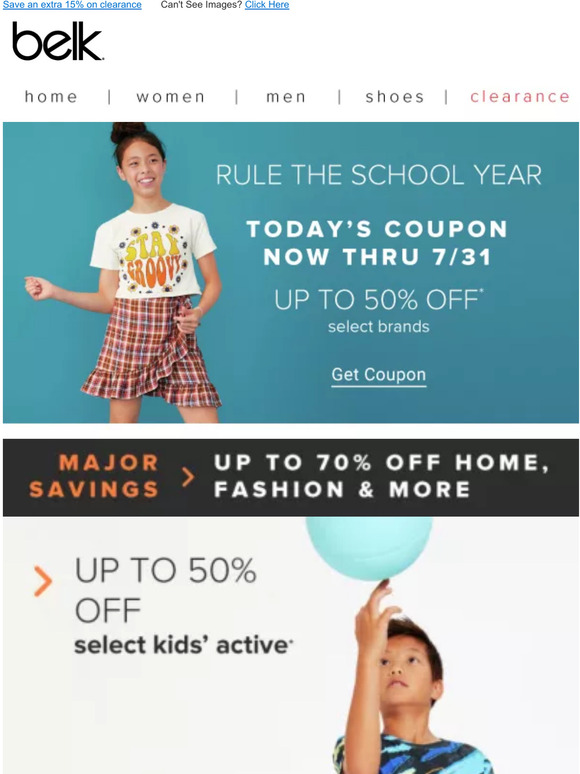 Belk: Cool is in session! Save 60% on uniforms and more back-to-school ...