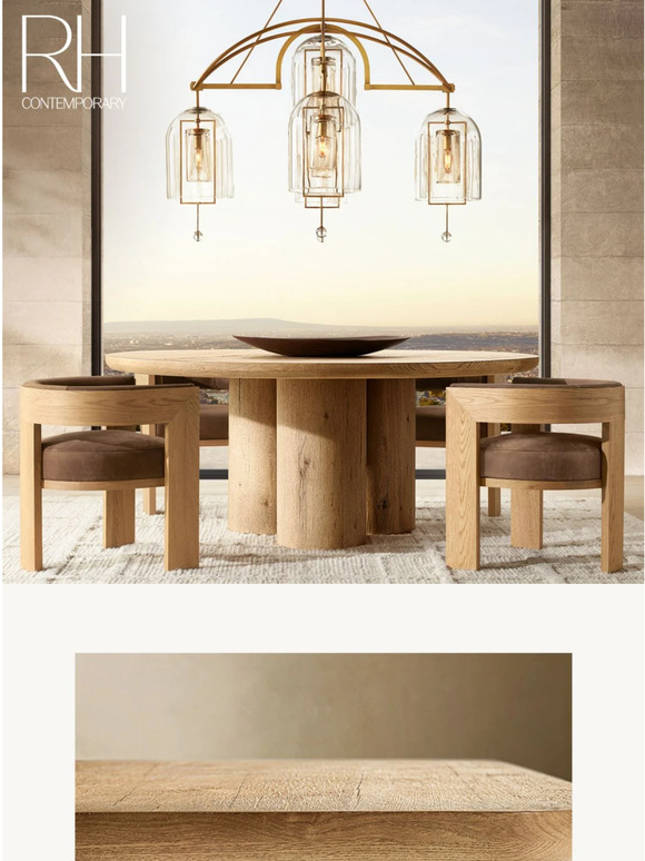 Restoration Hardware: Rustic Minimalism. The Oslo Collection in Aged ...