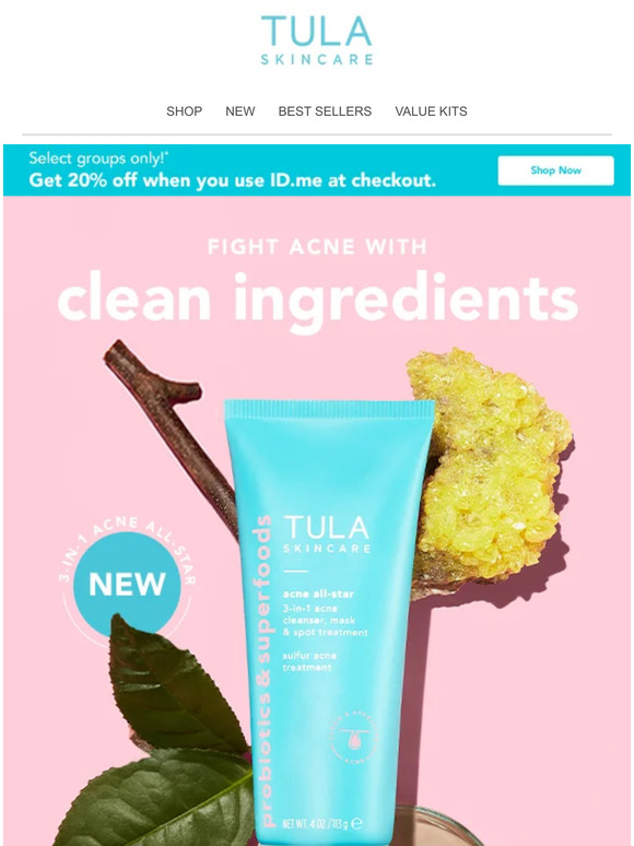Tula: Customize your acne routine | Milled