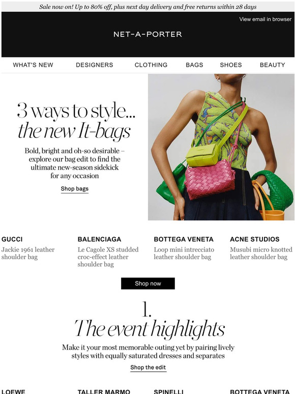 Net-A-Porter: 3 ways to style the must-have bags of the moment | Milled