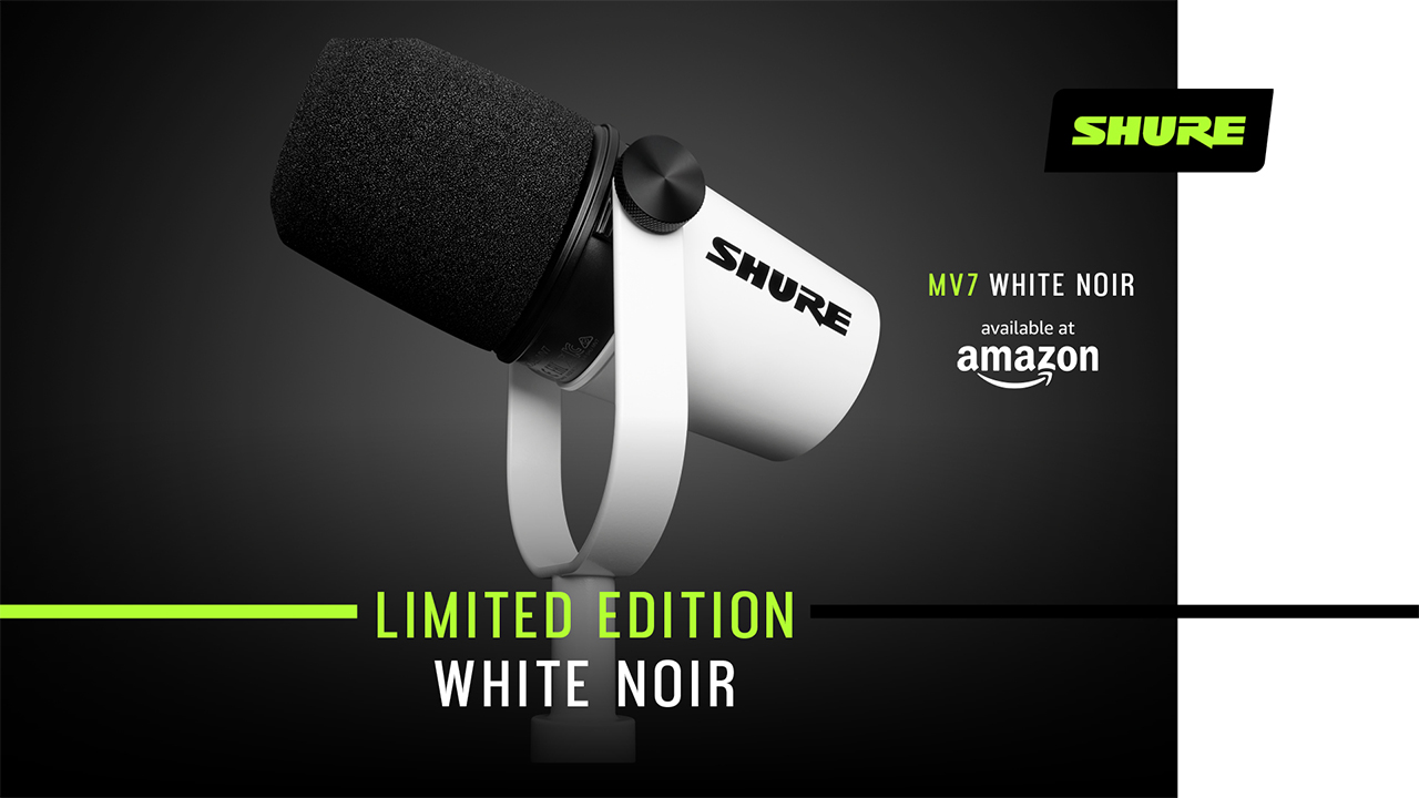 Shure: Limited Edition MV7 White Noir - Pre Order Now! | Milled