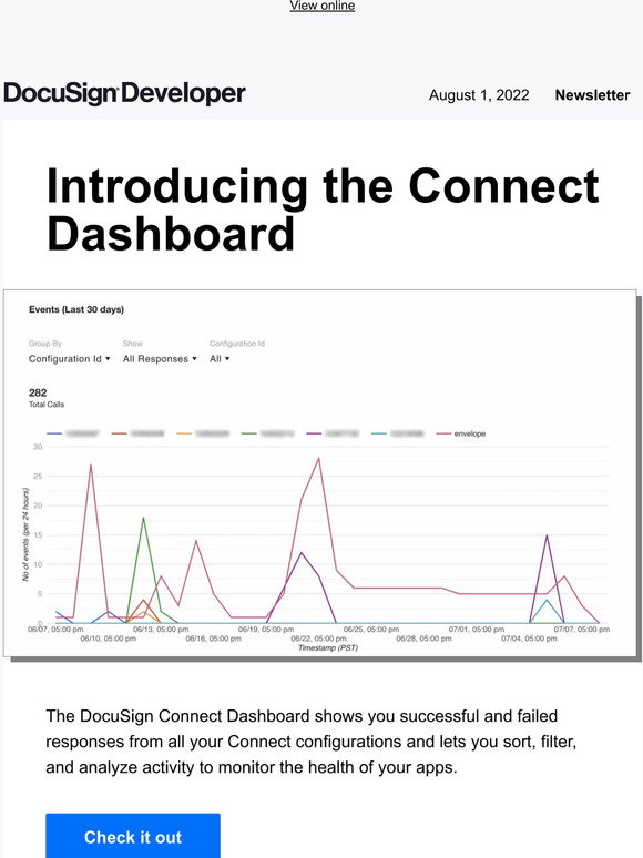 DocuSign: Analyze your webhooks with the new Connect Dashboard! | Milled