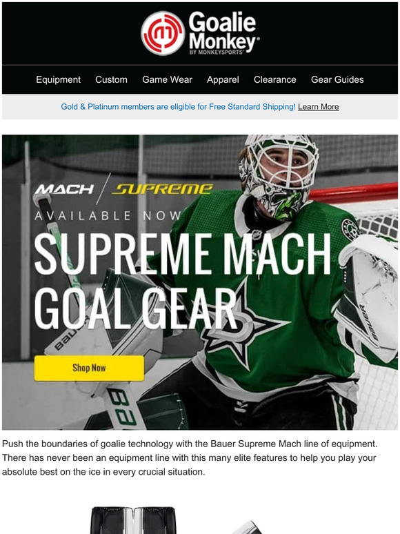 GoalieMonkey: Bauer Supreme Mach & M5: Unmatched Stability | Milled