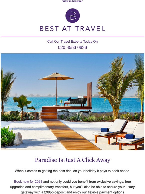 Best At Travel: 5* Luxury Holidays For 2023 From £1,169pp ☀ | Milled