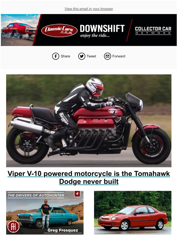ClassicCars: Viper V-10 powered motorcycle is the Tomahawk Dodge never ...