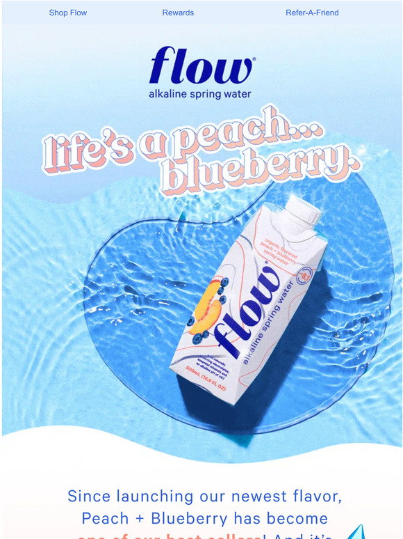 Flow Hydration: Life's a peach blueberry 🍑🫐 | Milled