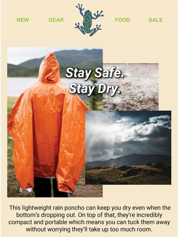 Survival Frog: Keep dry on a budget! | Milled