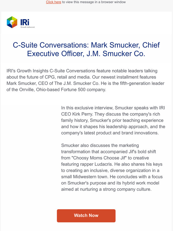 Circana: A Conversation with J.M. Smucker Co. CEO Mark Smucker | Milled