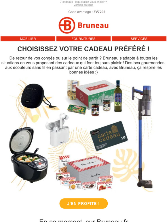 bruneau.fr: Choisissez votre cadeau offert ! | Milled