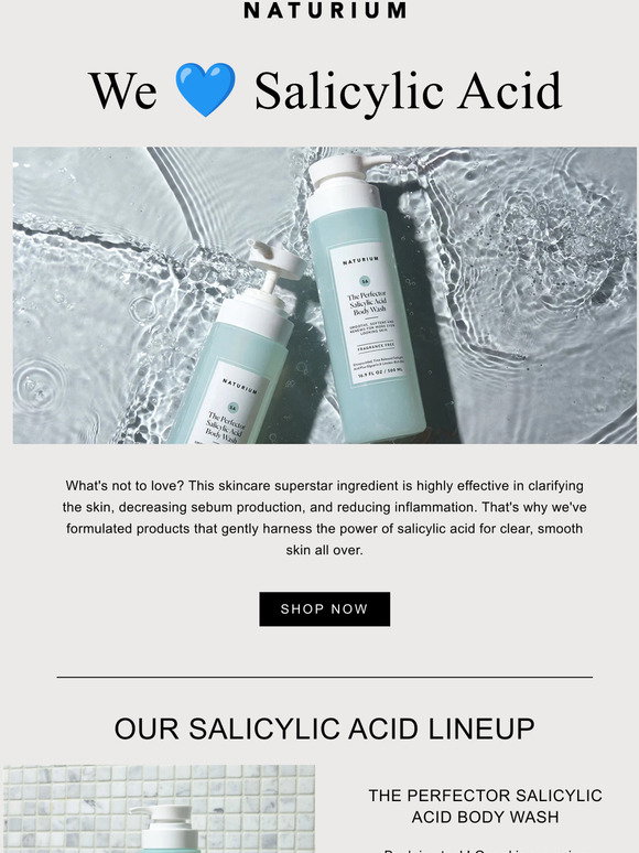 Naturium: Ingredient Spotlight: Salicylic Acid 💙 | Milled