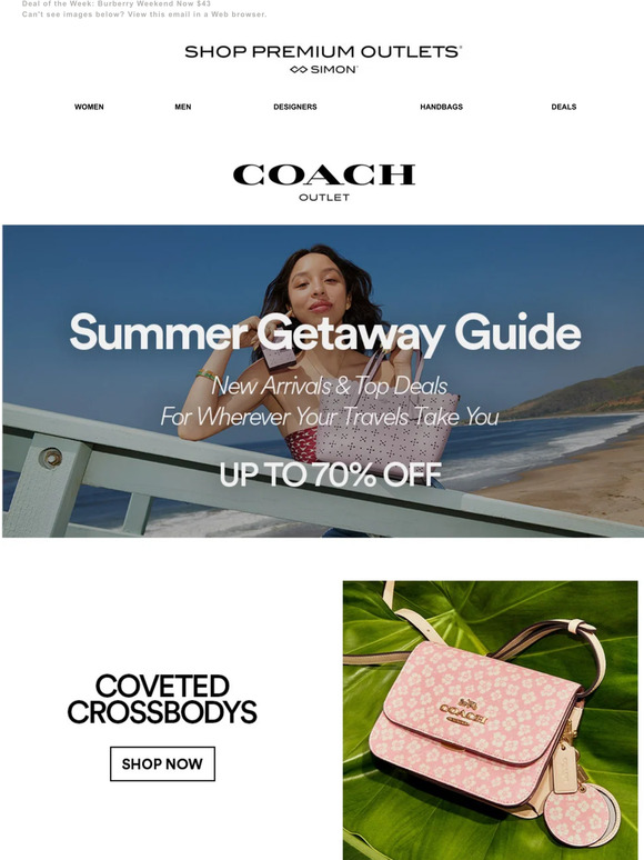 Shop Premium Outlets: COACH Outlet: Extra 15% Off Select Styles | Milled