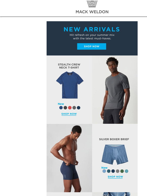 Mack Weldon: The latest comes to your inbox. | Milled
