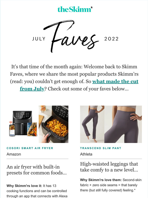 theSkimm: Here's what Skimm'rs loved most from July | Milled