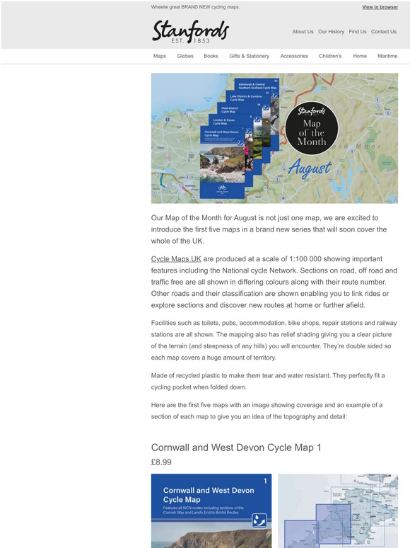 Stanfords: Our August Map of the Month | Milled