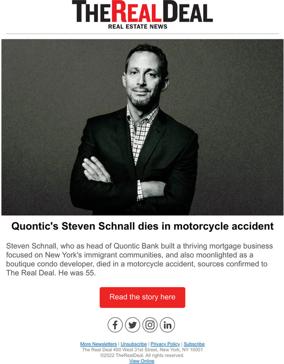 The Real Deal: Breaking: Quontic's Steven Schnall dies in motorcycle ...