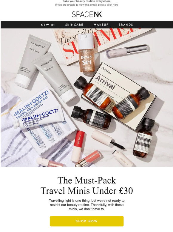 Space NK: Meet the must-pack travel minis under £30 ️ | Milled