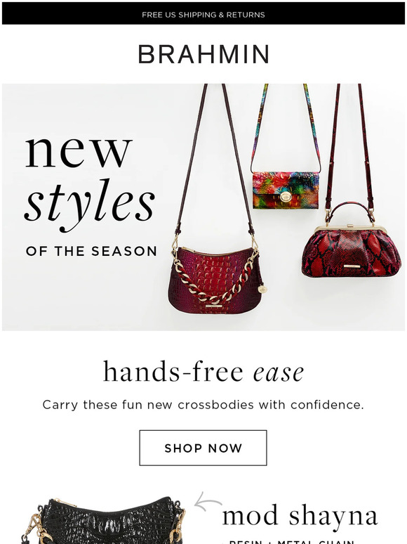 Brahmin: New body styles for fall! | Milled