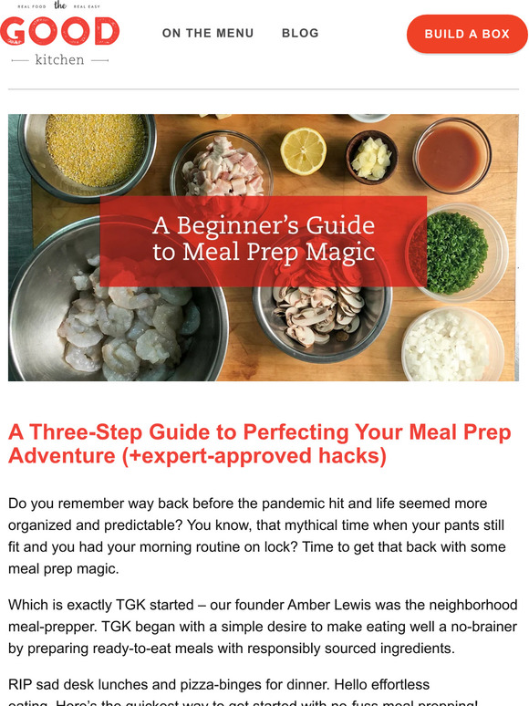 The Good Kitchen: A Guide to Meal Prepping Like A Magician | Milled
