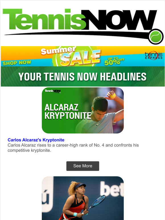 Tennis Express: Osaka's New Coach | Novak's Hope Dims | Alcaraz ...