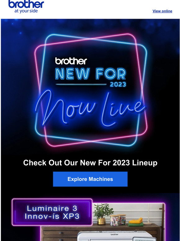 Brother: NEW for 2023 Product Lineup is Live! | Milled