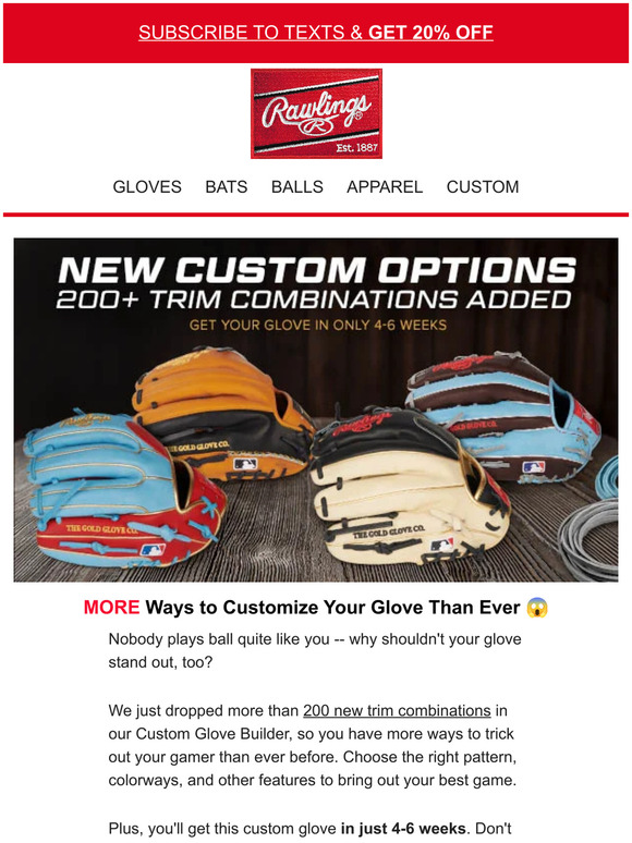 Rawlings: Check Out 200+ New Custom Combos 😍 | Milled