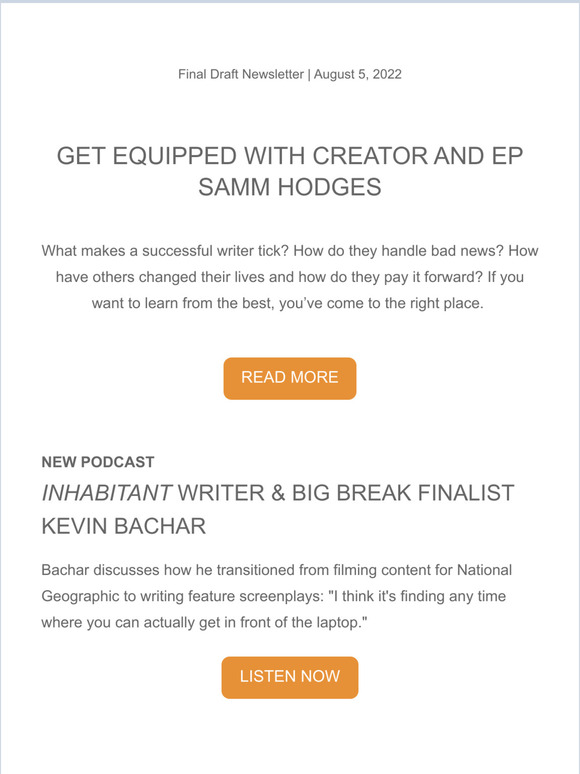 Final Draft: Learn What Makes a Successful Writer Tick, How to Query a ...