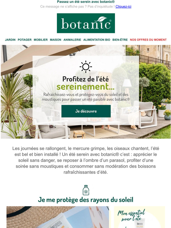 Botanic: ☀ Soleil au rendez-vous : passez un été paisible avec botanic® | Milled