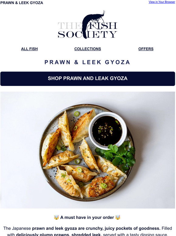 The Fish Society: Introducing Our NEW Prawn & Leek Gyoza 🥟 | Milled