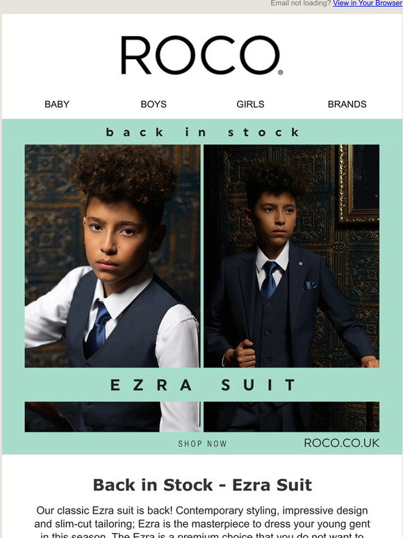 Roco Clothing: Back in Stock: The Ezra Suit | Milled