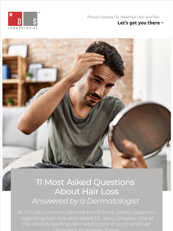 Ds Laboratories Dr Jerry Shapiro Answers Top Questions About Hair