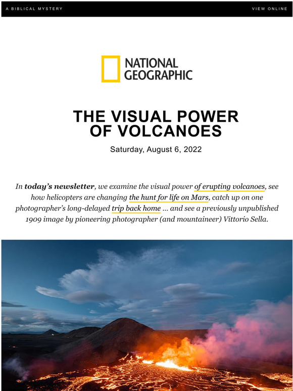National Geographic: Photographers flock to erupting volcanoes | Milled