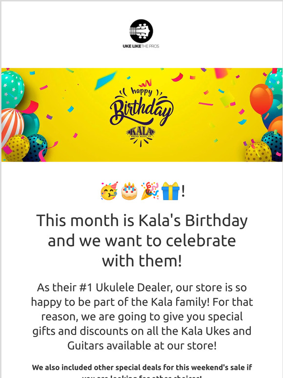 Uke Like The Pros: Celebrate Kala's Birthday! | Milled