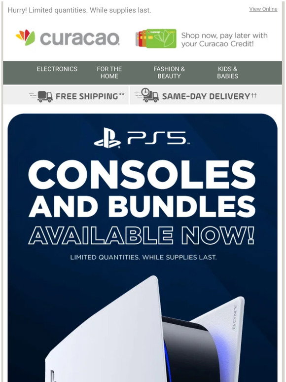 Curacao: 🎮 PS5 Consoles and Bundles Available Now! 🎮 | Milled