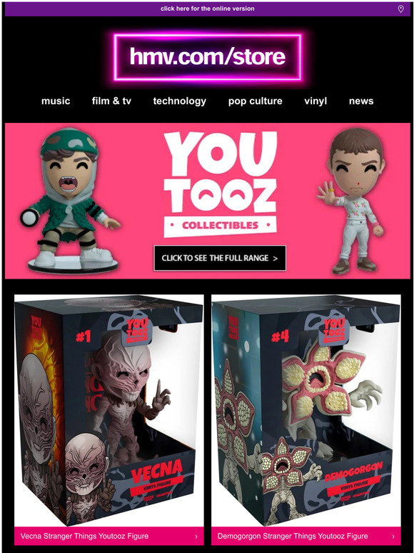 Hmv Mobile エルパカbooks【携帯向けサイト】 New Stranger Things Youtooz 📢📢 Milled