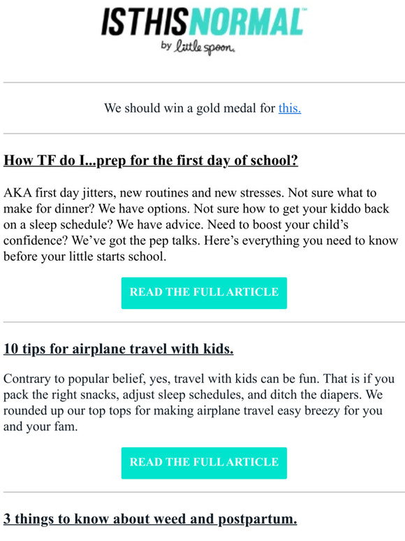 Little Spoon: How TF is it time to go back to school? | Milled