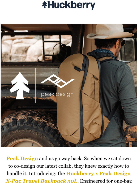 Huckberry: Our Custom X-Pac Travel Backpack | Milled