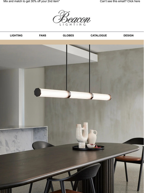 Beacon Lighting: Elevated Classics I Get the look | Milled