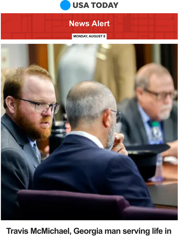 USA TODAY: News alert: Travis McMichael, Georgia man serving life in ...